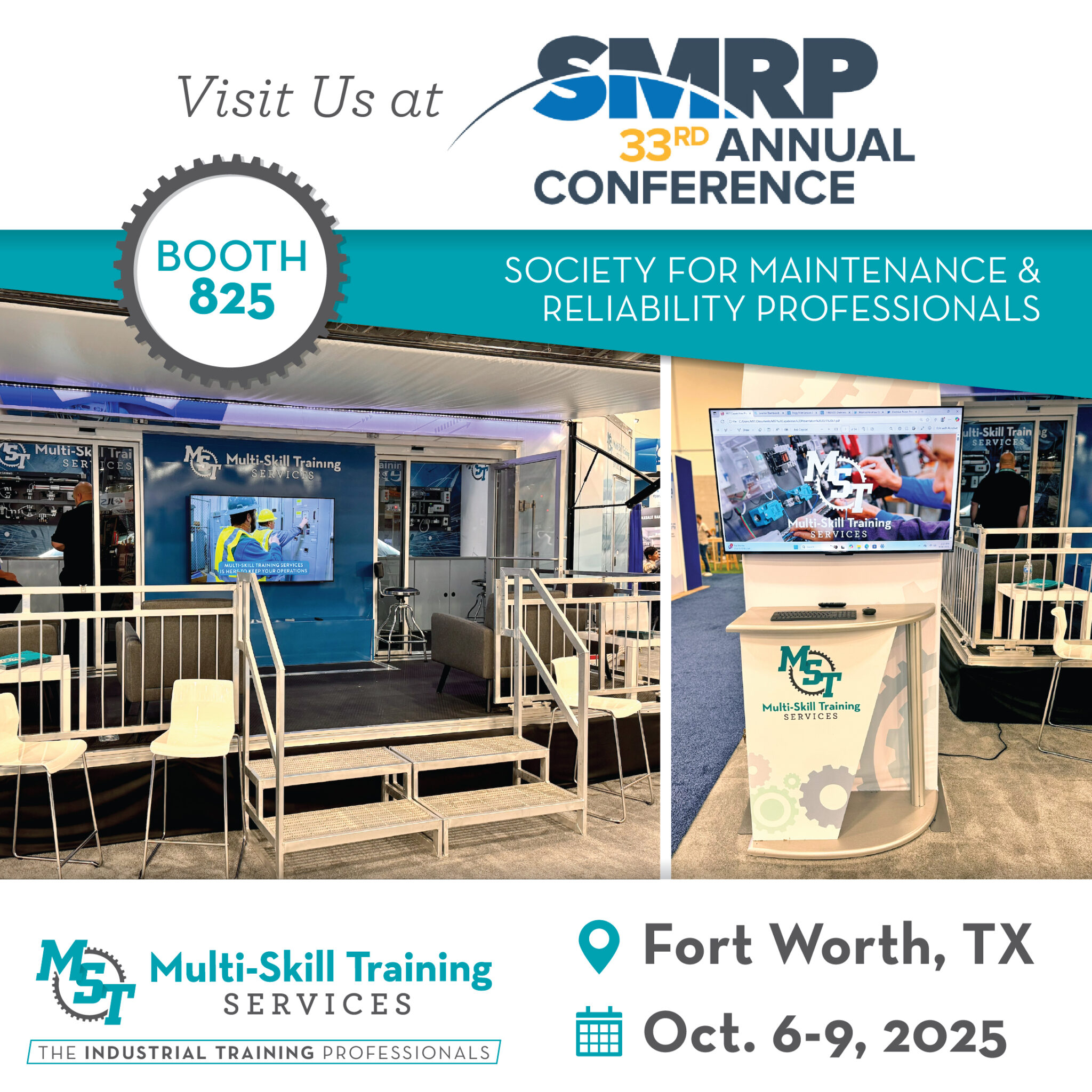 SMRP 2025: Find MST at Booth #825 - Multi-Skill Training Services, Inc.